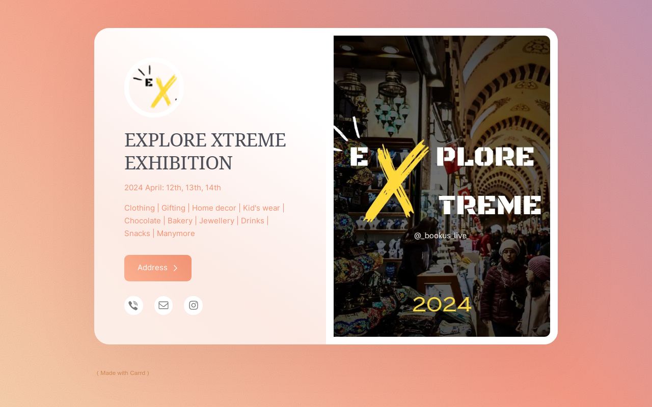 EXPLORE XTREME EXHIBITION